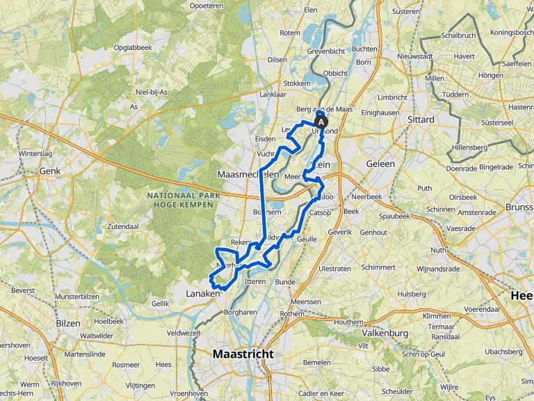 Berg aan de Maas - Ründchen Meeswijk - Leut - Boorsem - Rekem - Lanaken ...